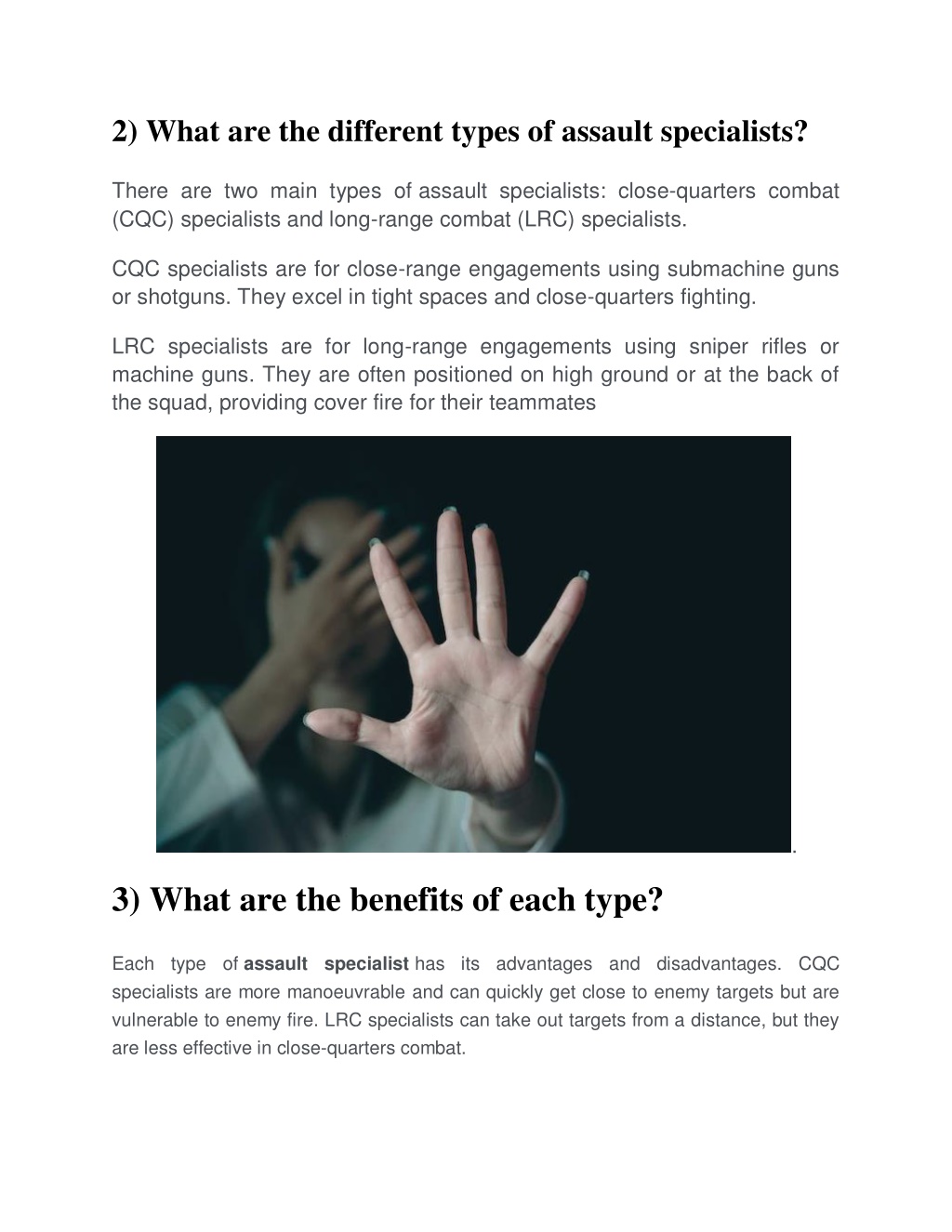 Ppt How To Pick The Right Assault Specialist For Your Needs Powerpoint Presentation Id11530929