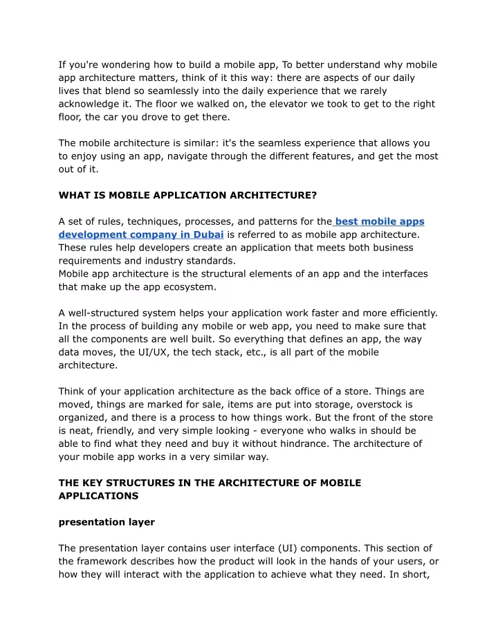 Ppt Overview Of Mobile App Architecture Powerpoint Presentation Free