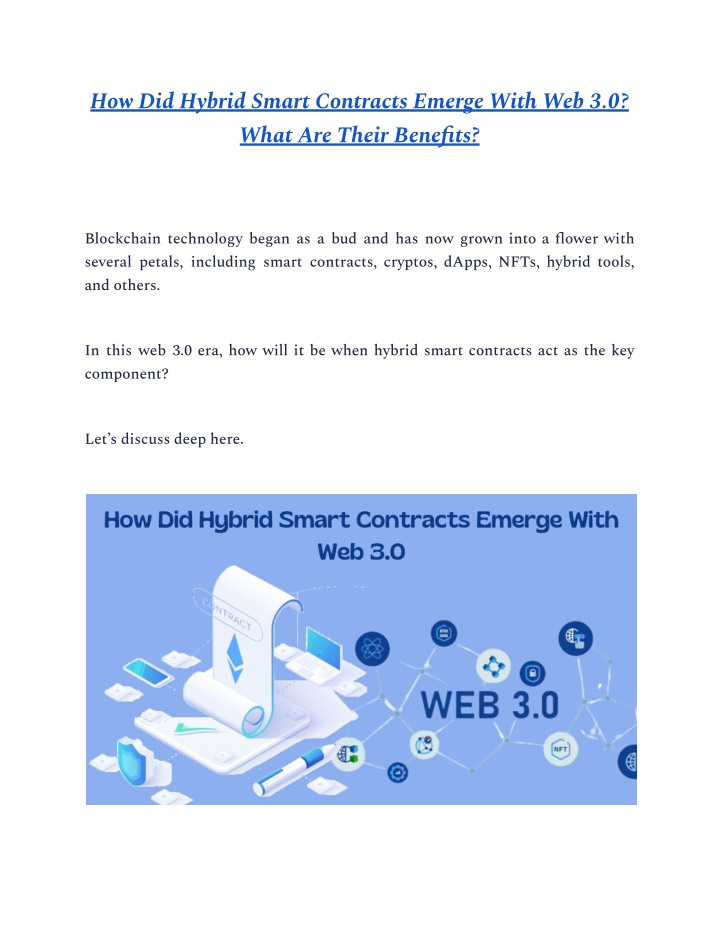 Ppt How Did Hybrid Smart Contracts Emerge With Web 3 0 What Are