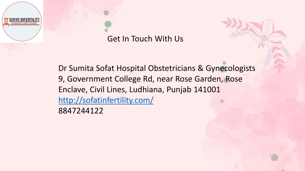 PPT - Dr Sumita Sofat Hospital IVF Treatmennt in Punjab PowerPoint ...