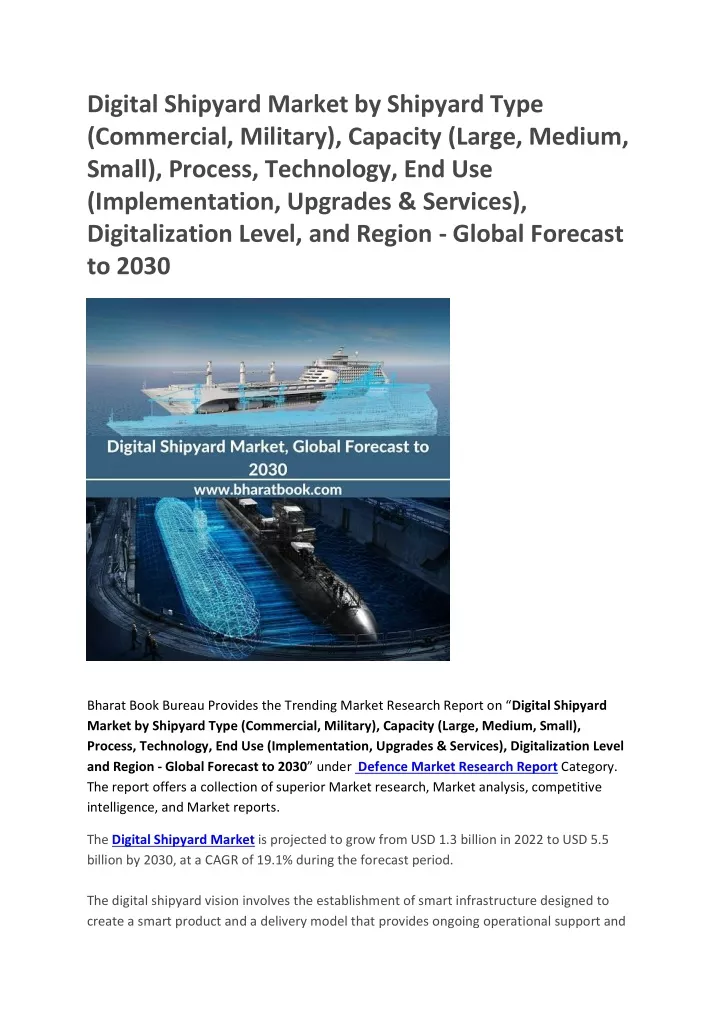 PPT - Digital Shipyard Market,Global Forecast to 2030 PowerPoint ...