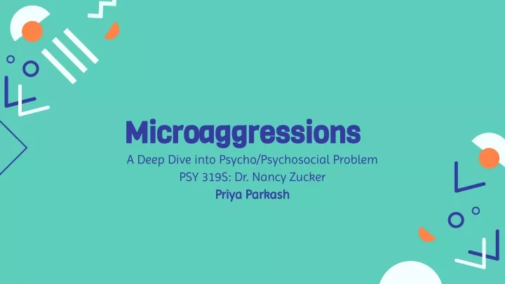 PPT - Microaggressions and How to Navigate Them? PowerPoint ...