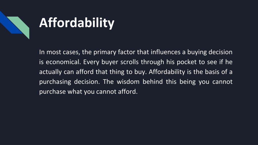 PPT - Things To Consider Before You Buy Something PowerPoint ...