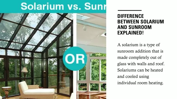 PPT - Difference Between Solarium and Sunroom Explained! PowerPoint ...