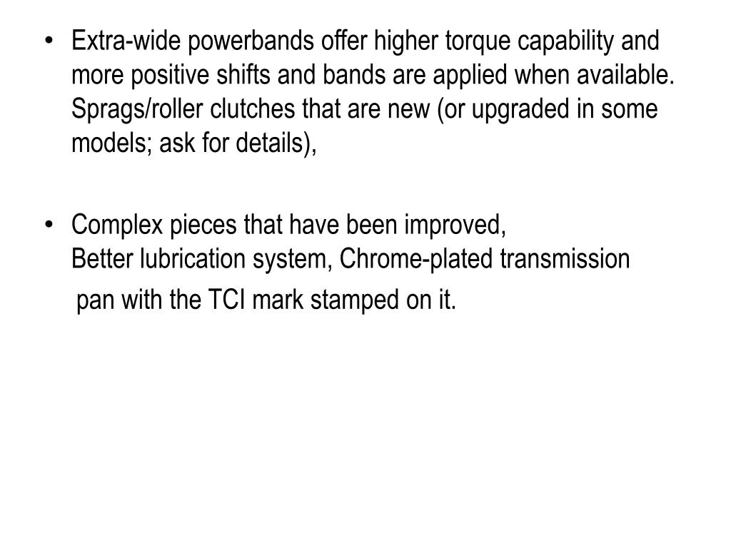 PPT - Turbo 400 TH400 Transmission Super Street Fighter Chevy ...
