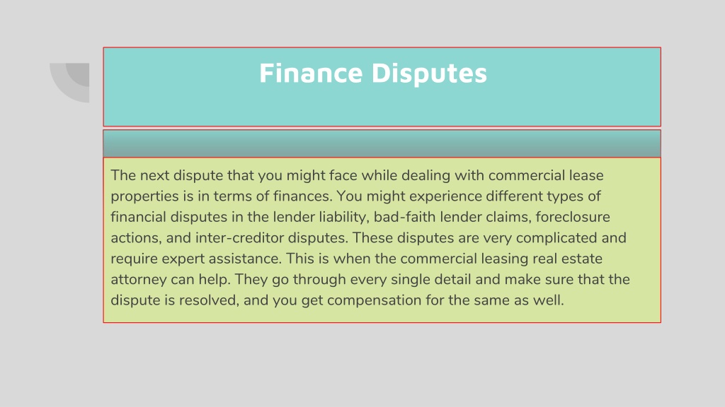 PPT - Which Issues do Commercial Leasing Attorneys Assist their Clients ...