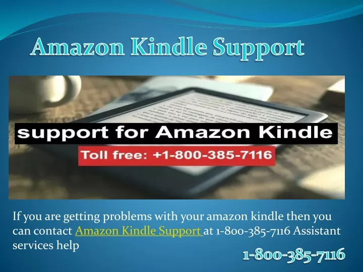 PPT Amazon Kindle Support 1 800 385 7116 Assistant PowerPoint