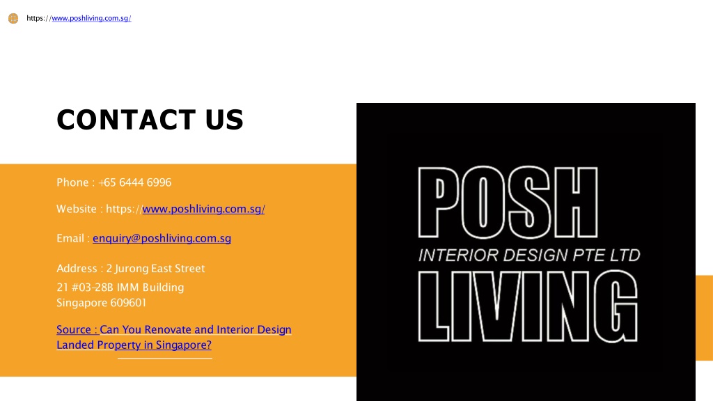 PPT - landed property renovation Singapore - Poshliving PowerPoint ...