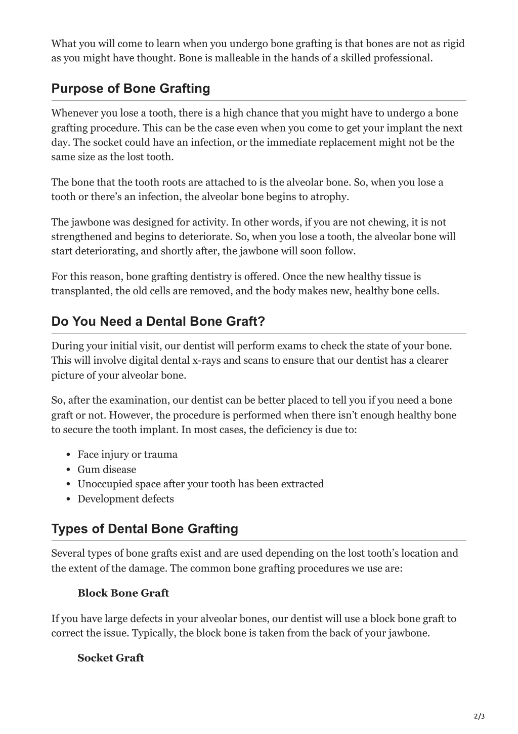 PPT - Bone Grafting: An Inside Look Into What It Is And Why It Is Done ...