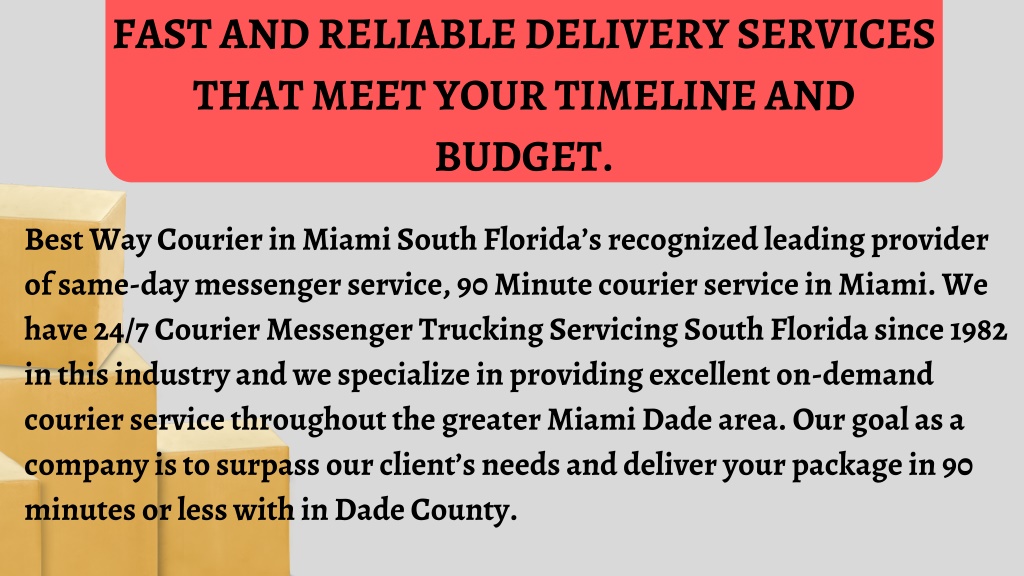 PPT - Trucking Company South Florida | Florida Keys Courier | Bestway ...