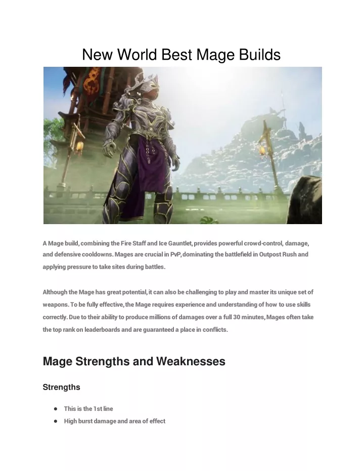 PPT - New World Best Mage Builds PowerPoint Presentation, free download ...