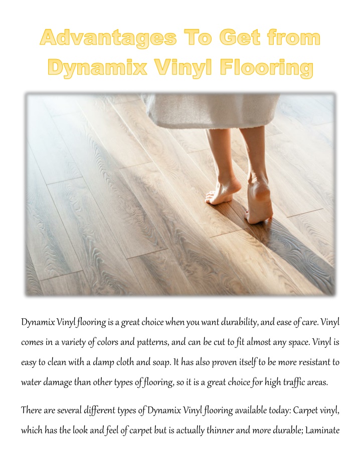 PPT - Advantages To Get from Dynamix Vinyl Flooring PowerPoint ...