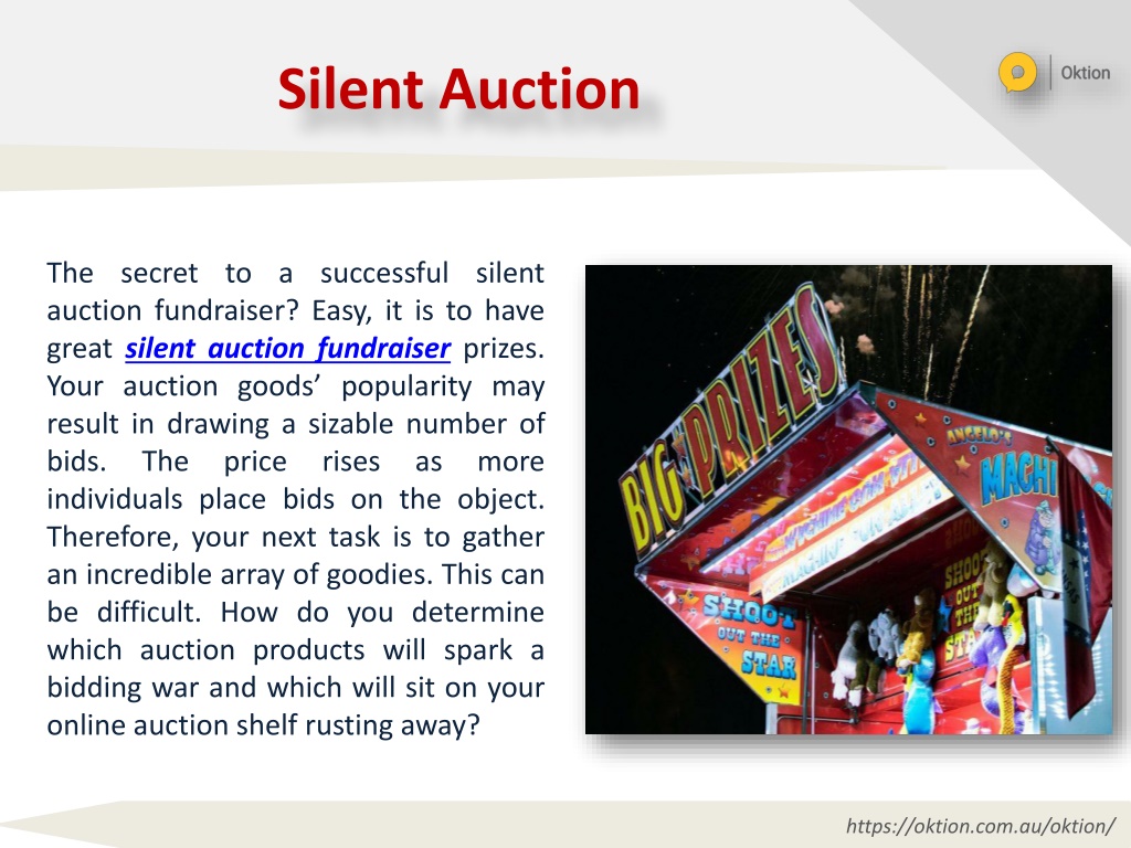 PPT - The Best Online Silent Auction Fundraiser Prizes PowerPoint ...