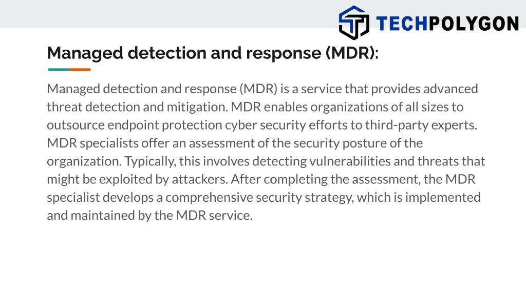 PPT - What are the differences between EDR, MDR and XDR for ...