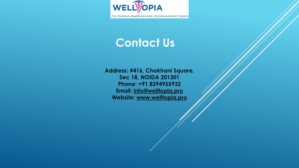 PPT - Diabetes Clinic NOIDA - Welltopia PowerPoint Presentation, free ...