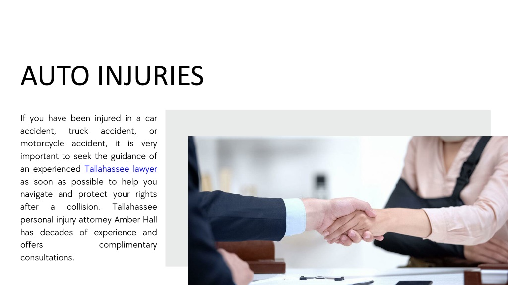 PPT - Tallahassee Personal Injury Law Firm - AMBER HALL LAW PowerPoint ...
