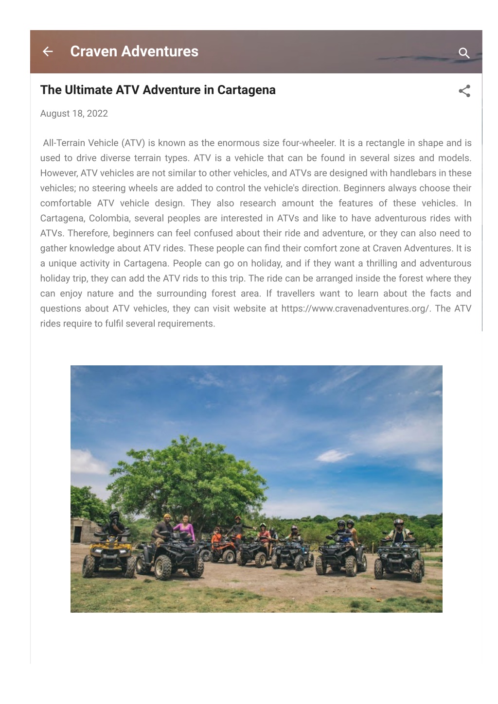 PPT - The Ultimate ATV Adventure in Cartagena PowerPoint Presentation, free download - ID:11543867