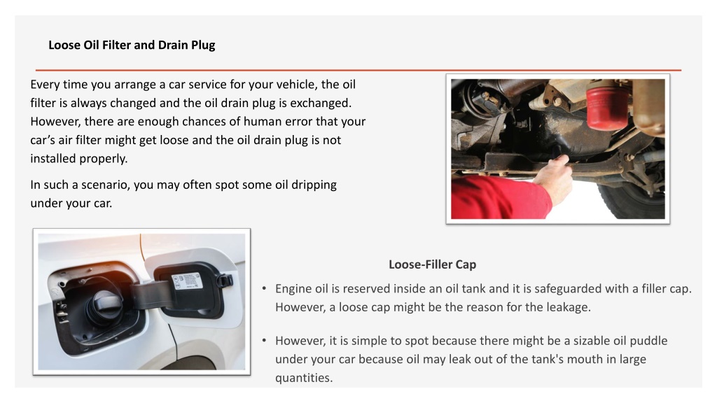 PPT - The Most Common Reasons for a Car Oil Leakage PowerPoint ...