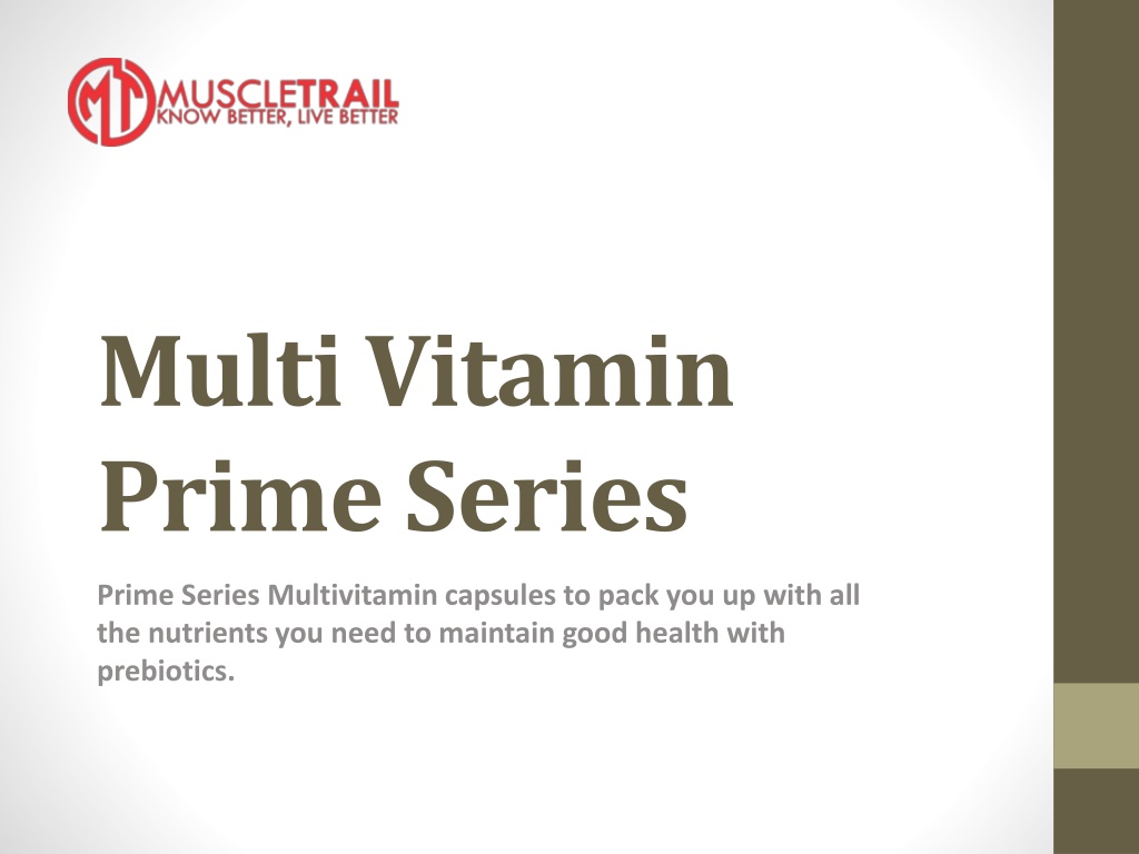 PPT - Top Multi-Vitamin Prime Series for Optimum Body Health PowerPoint ...