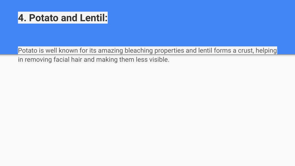 PPT - 9 Best Home Remedies for Facial Hair Removal PowerPoint ...