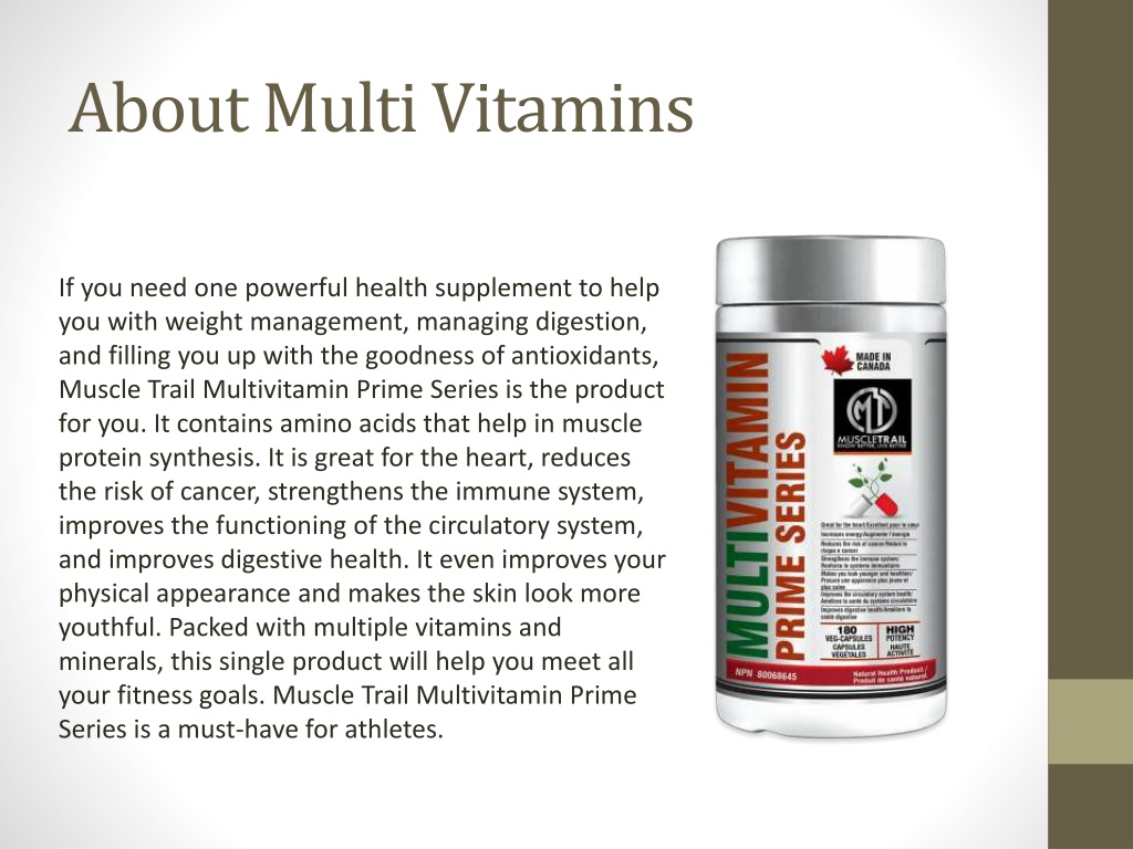 PPT - Top Multi-Vitamin Prime Series for Optimum Body Health PowerPoint ...