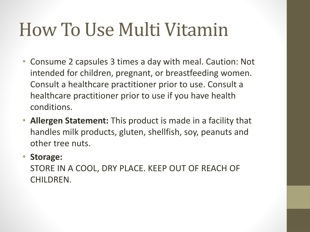 PPT - Top Multi-Vitamin Prime Series for Optimum Body Health PowerPoint ...