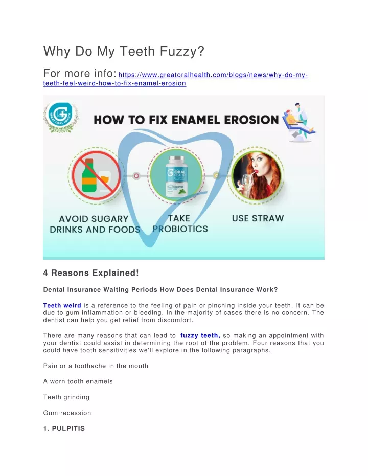 PPT - Why Do My Teeth Fuzzy PowerPoint Presentation, free download - ID ...