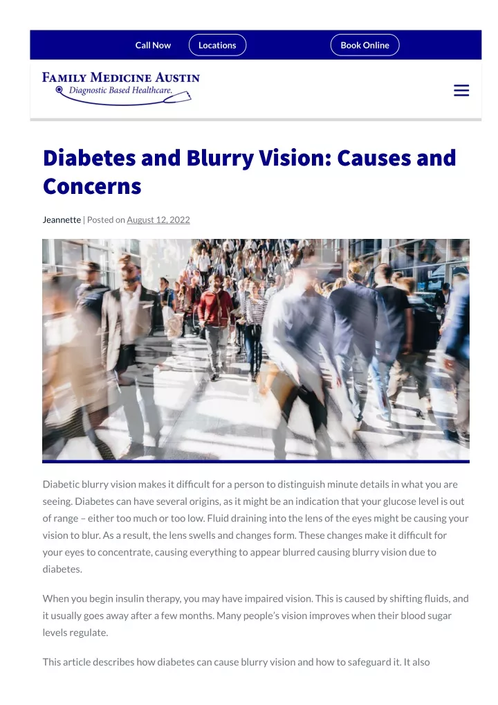 PPT - Diabetes-and-blurry-vision-causes- PowerPoint Presentation, free ...