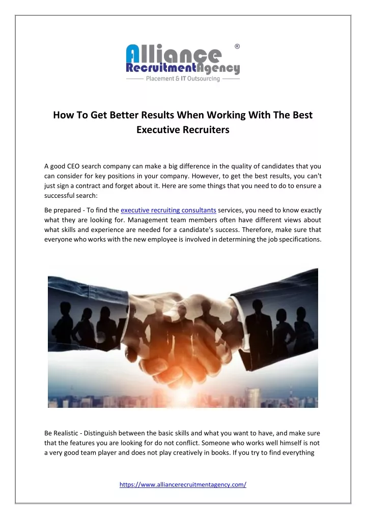 PPT - Top Executive Recruiting Consultants PowerPoint Presentation ...