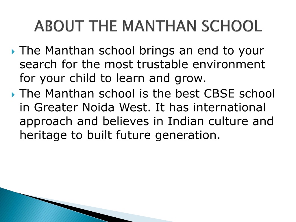 PPT - CBSE School In Greater Noida West PowerPoint Presentation, free ...