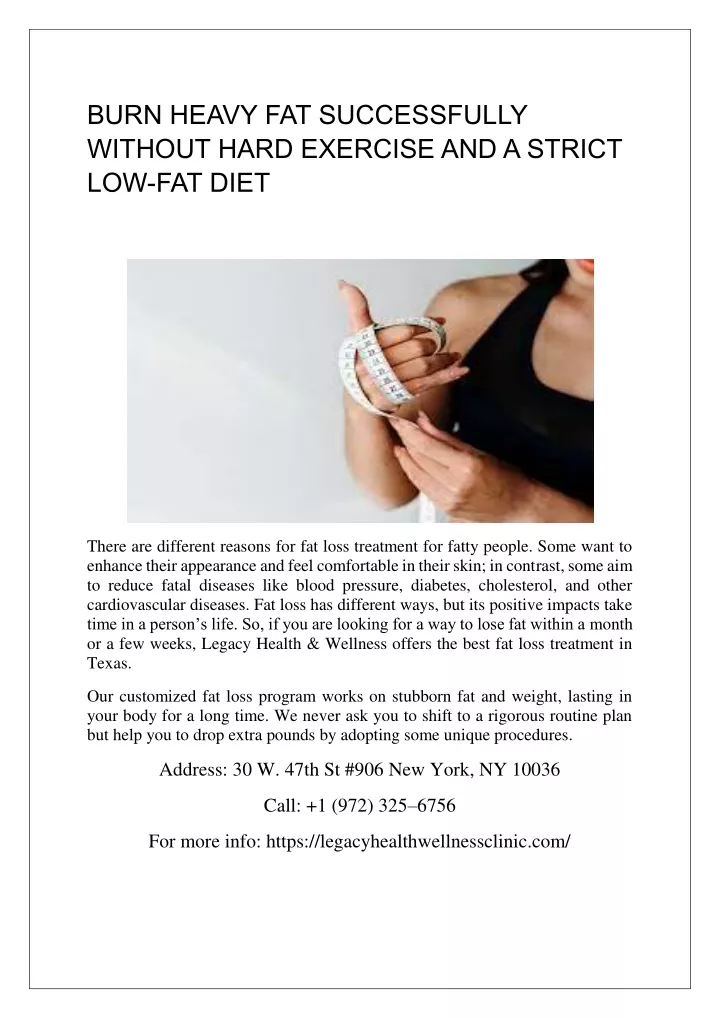 PPT - BURN HEAVY FAT SUCCESSFULLY WITHOUT HARD EXERCISE AND A STRICT ...