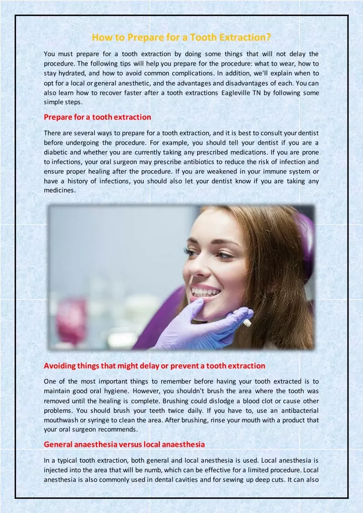 PPT - How to Prepare for a Tooth Extraction? PowerPoint Presentation ...