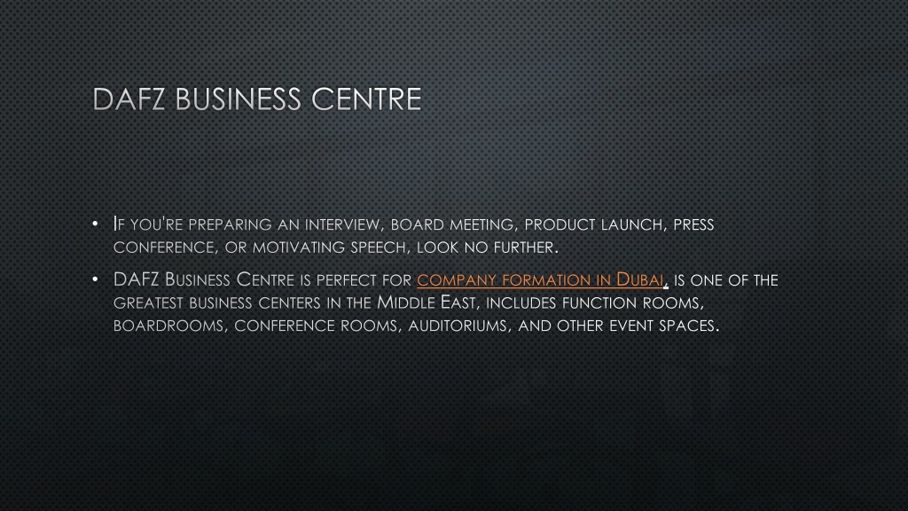 PPT - What Are the Top Facilities Provided at Dubai Airport Freezone ...