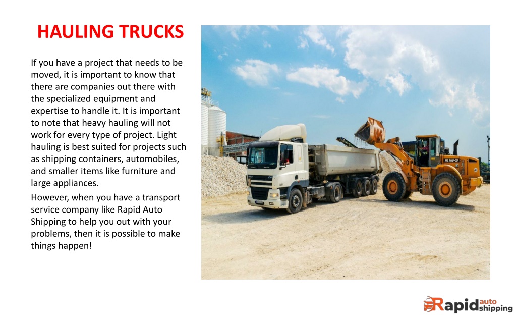 PPT - Heavy Hauling truck shipping PowerPoint Presentation, free ...