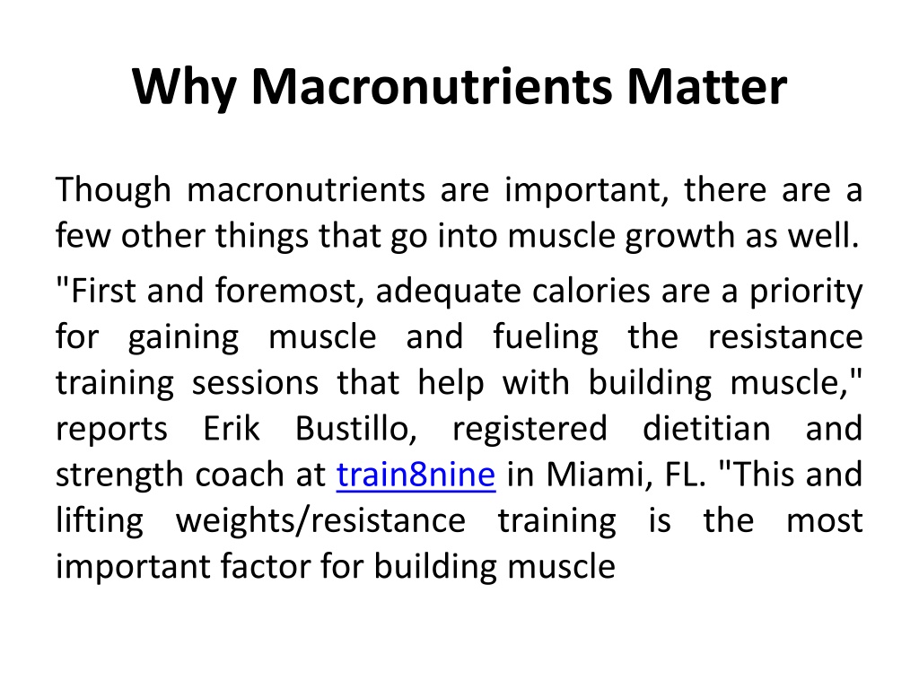 PPT - The Best Nutrition Tips for Muscle Growth PowerPoint Presentation ...