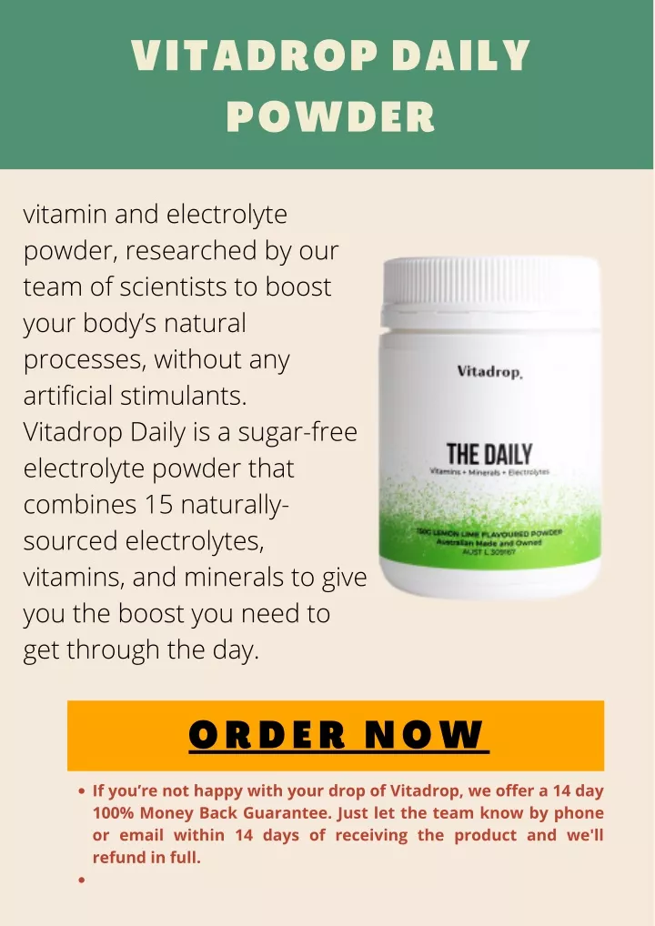 PPT - Vitadrop Daily Powder PowerPoint Presentation, free download - ID ...