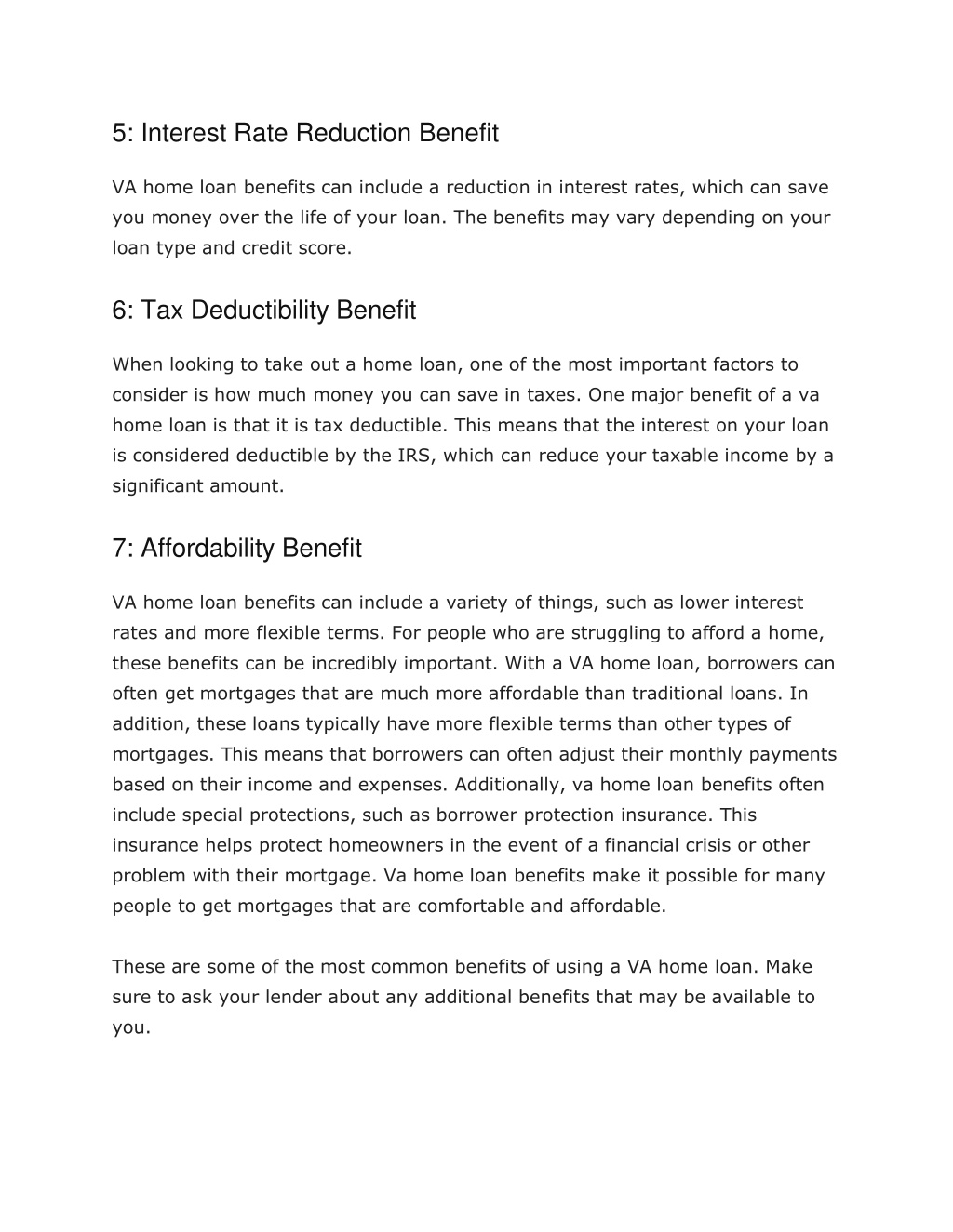 PPT - va home loan benefits PowerPoint Presentation, free download - ID ...