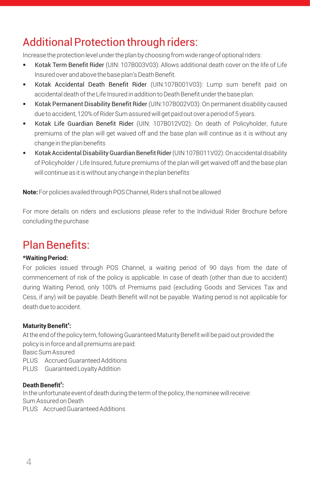 PPT - Kotak Guaranteed Savings Plan Brochure PowerPoint Presentation ...