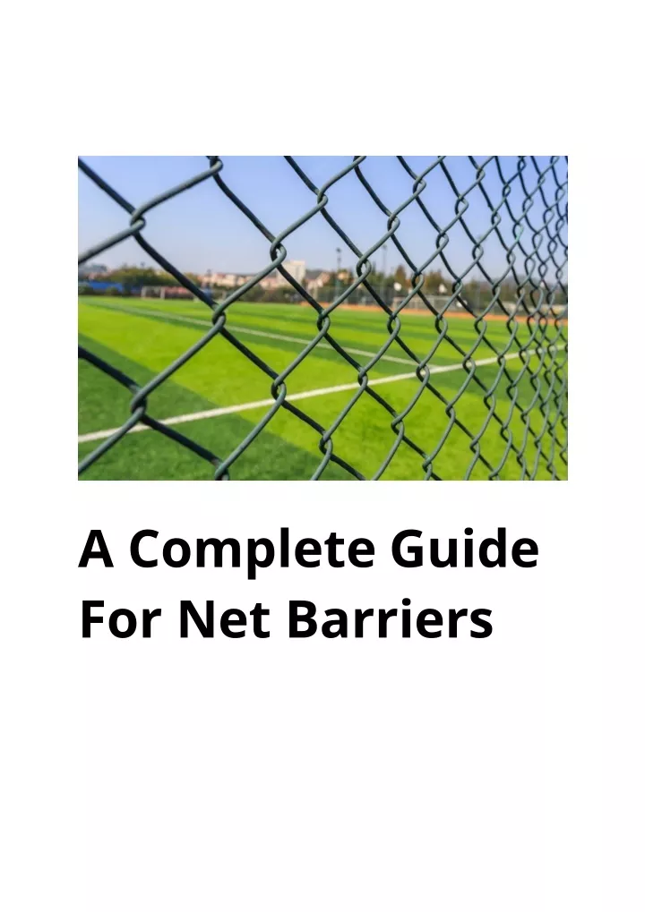 PPT - A Complete Guide For Net Barriers PowerPoint Presentation, free ...