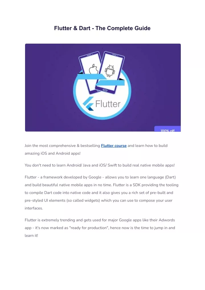 Ppt Flutter And Dart Powerpoint Presentation Free Download Id 11557735