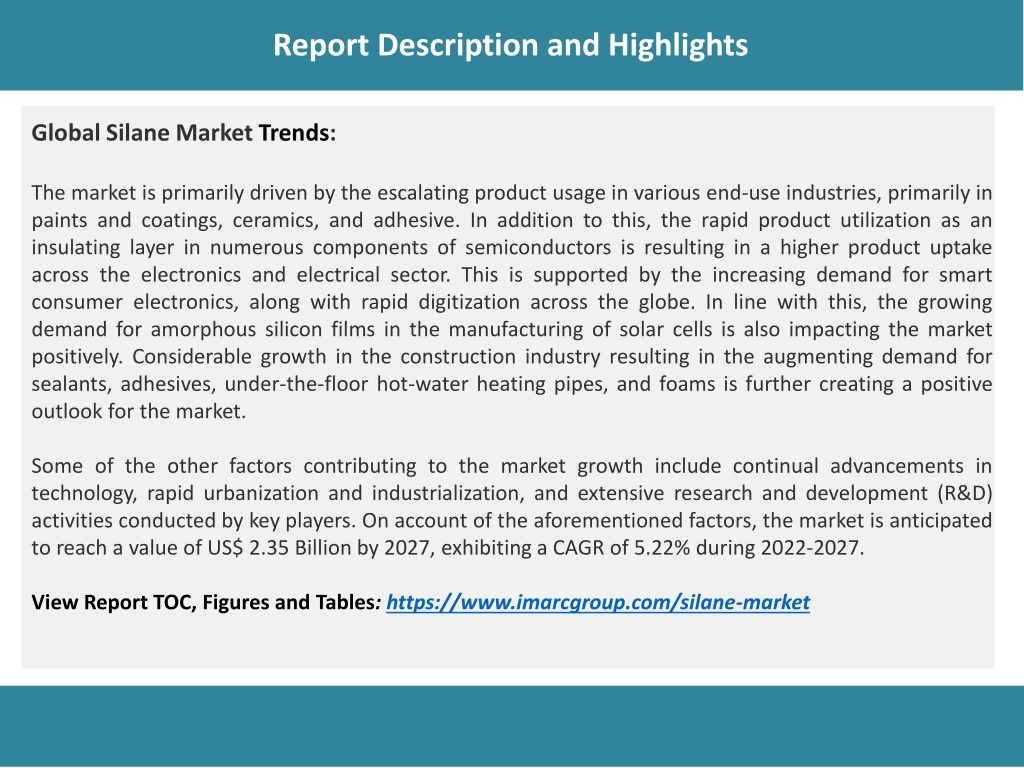 PPT - Silane Market PDF: Research Report, Share, Size, Trends, Forecast ...
