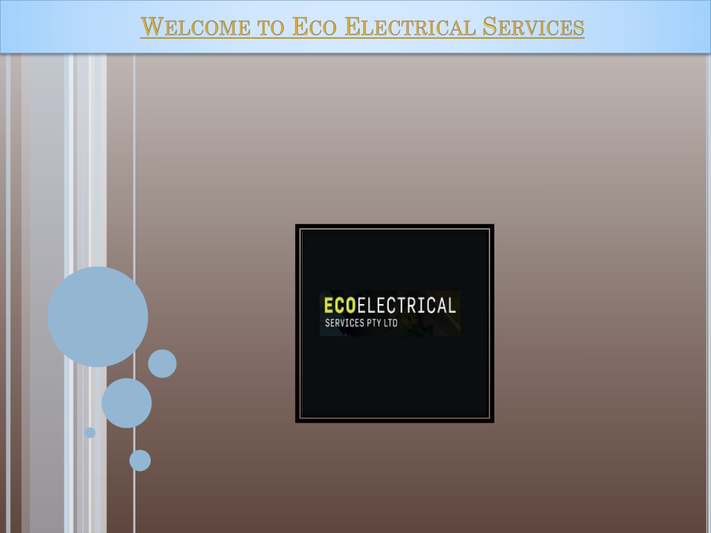 PPT - Commercial Electrician Clayton | Eco Electrical Services ...