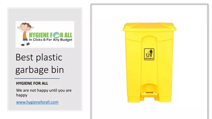 PPT - Best Plastic Garbage Bin PowerPoint Presentation, free download ...
