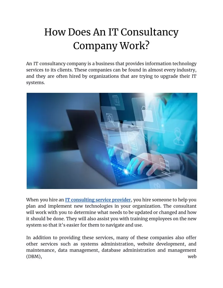 PPT - How Does An IT Consultancy Company Work? PowerPoint Presentation ...