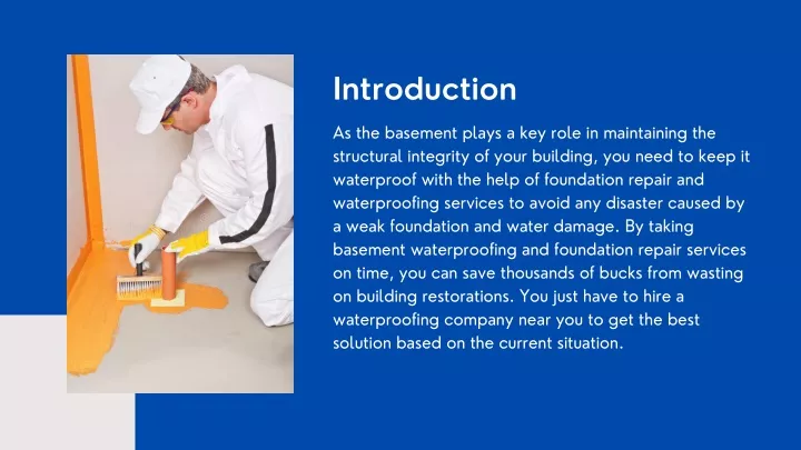 PPT - Protect Your Building Foundation with Waterproofing Services ...