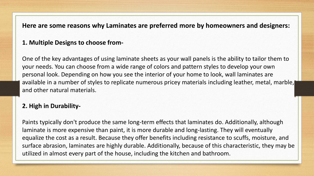 PPT - Best laminate manufacturer in India - Durian PowerPoint ...