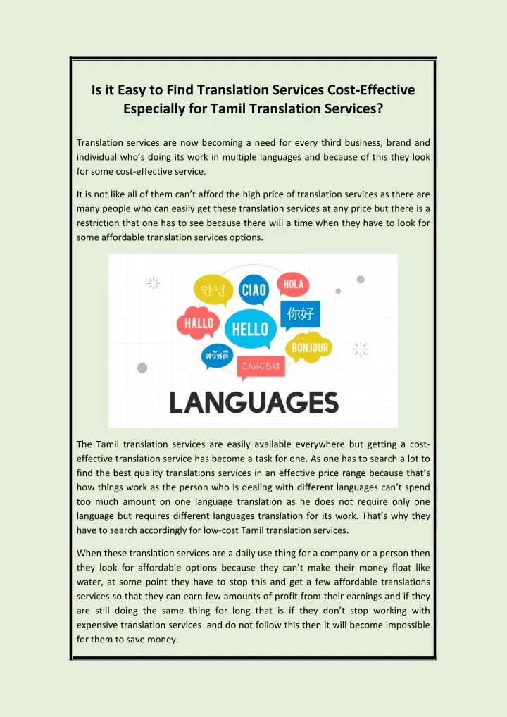 PPT - Is it Easy to Find Translation Services Cost Effective PowerPoint ... PPT - Is it Easy to Find Translation Services Cost Effective PowerPoint ...