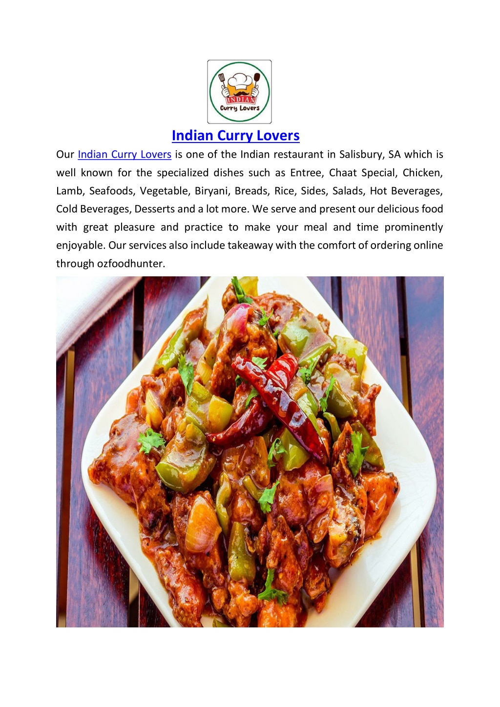 PPT - 5% off - Indian Curry Lovers Takeaway Salisbury, SA PowerPoint ...
