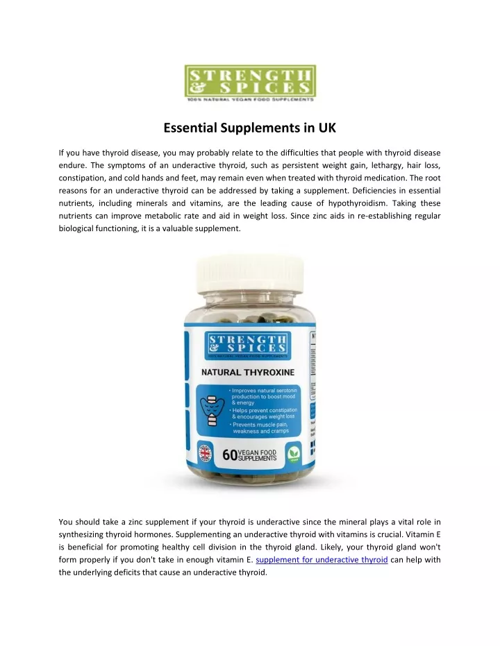 PPT - Essential Supplements in UK PowerPoint Presentation, free ...