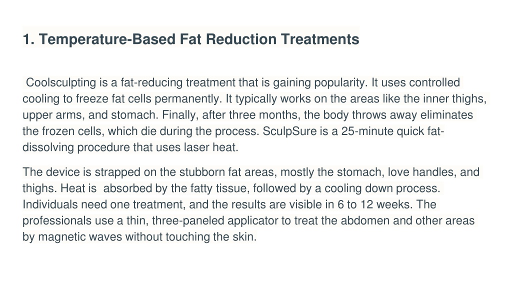 PPT - body contouring treatment PowerPoint Presentation, free download ...